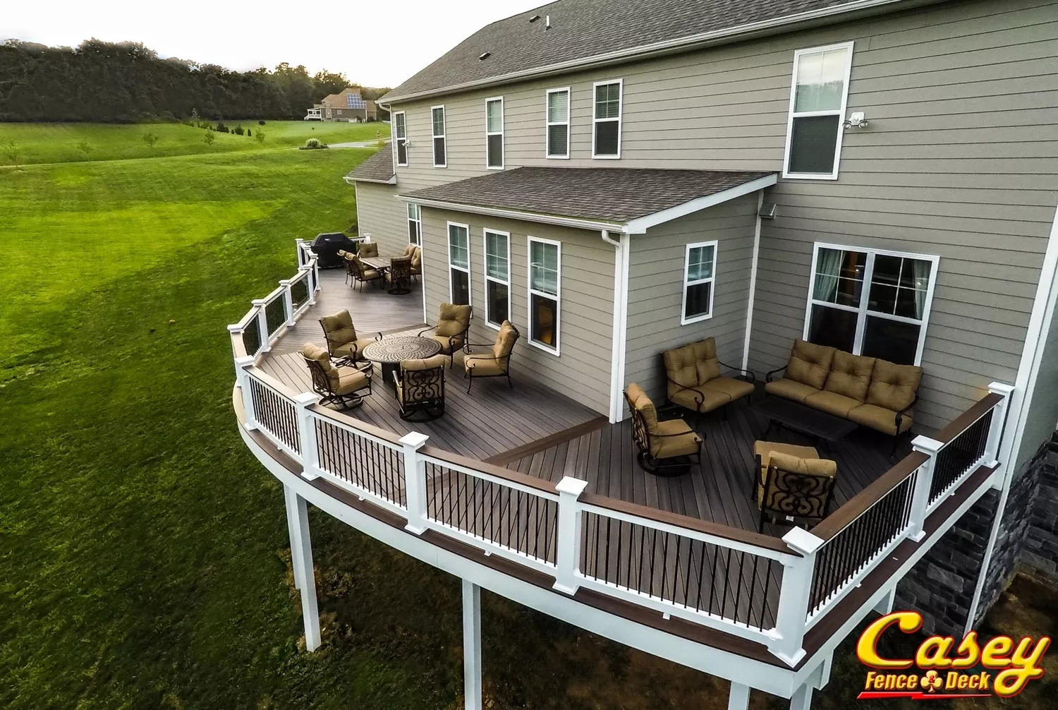 Circular Grand Piano Style Deck in Frederick MD