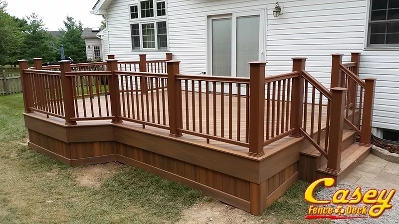 Fiberon IPE Diagonal Decking with TimberTech Mountain Cedar Railing