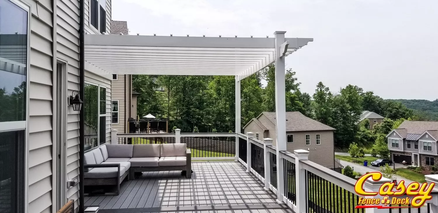 White Vinyl 20x14 Pergola in Lake Linganore New Market MD