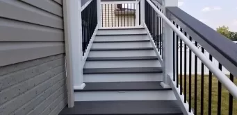 Specially Designed Deck with Handicapped Steps in Monrovia Maryland